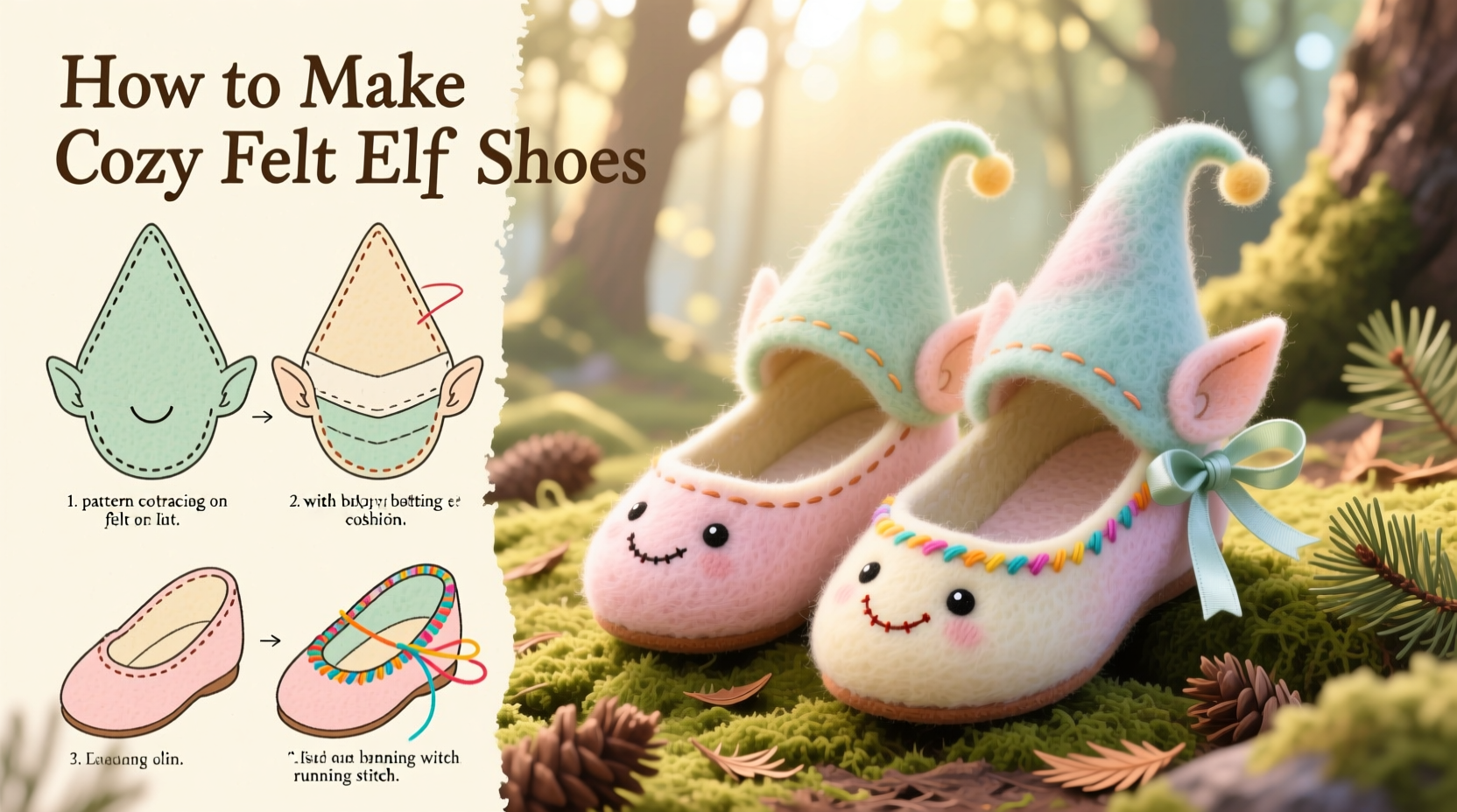 Crafting Cozy Felt Elf Shoes A Step By Step Guide For Beginners