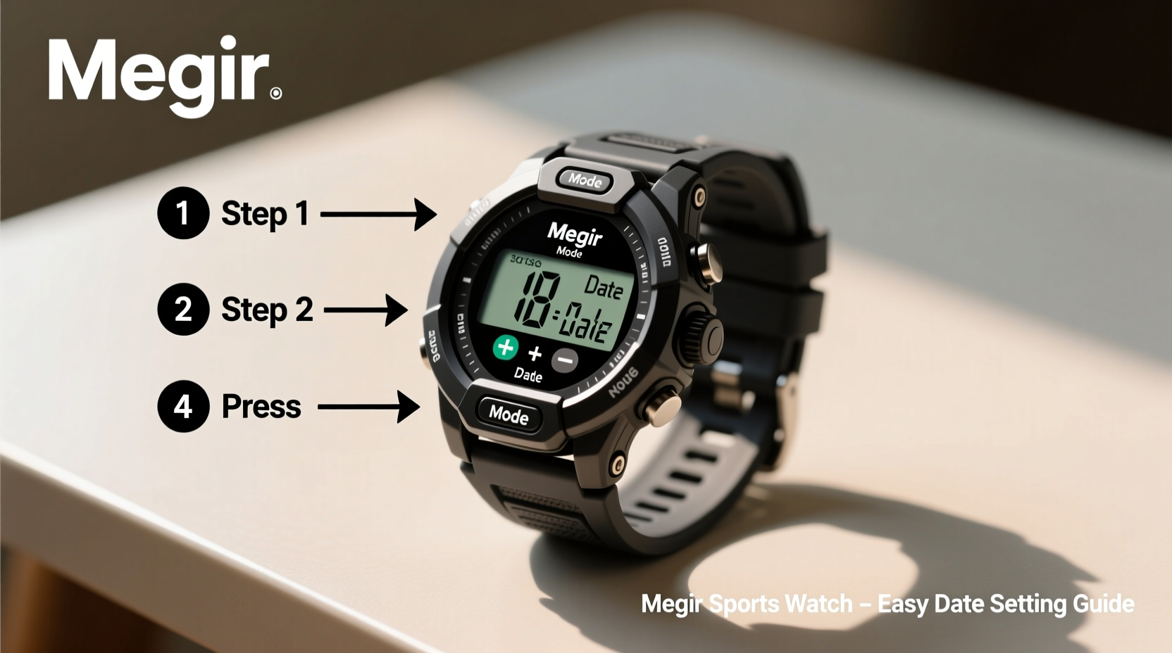 Step By Step Guide To Setting The Date On Your Megir Sports Watch Easily