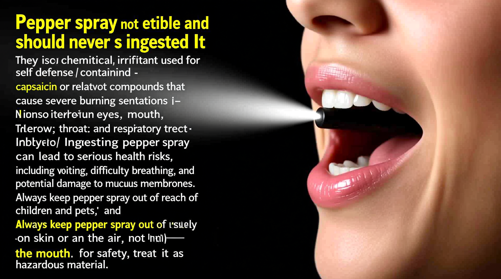 ¿Es Comestible el Spray de Pimienta? ¡Respuesta Definitiva y Urgente!