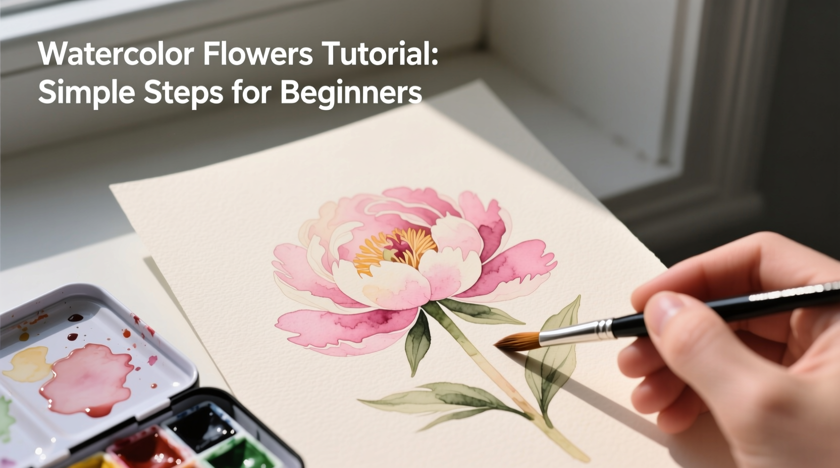 Watercolor Flowers Tutorial: Simple Steps for Beginners