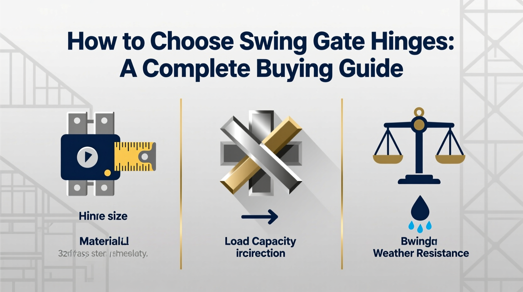 How to Choose Swing Gate Hinges: A Complete Buying Guide