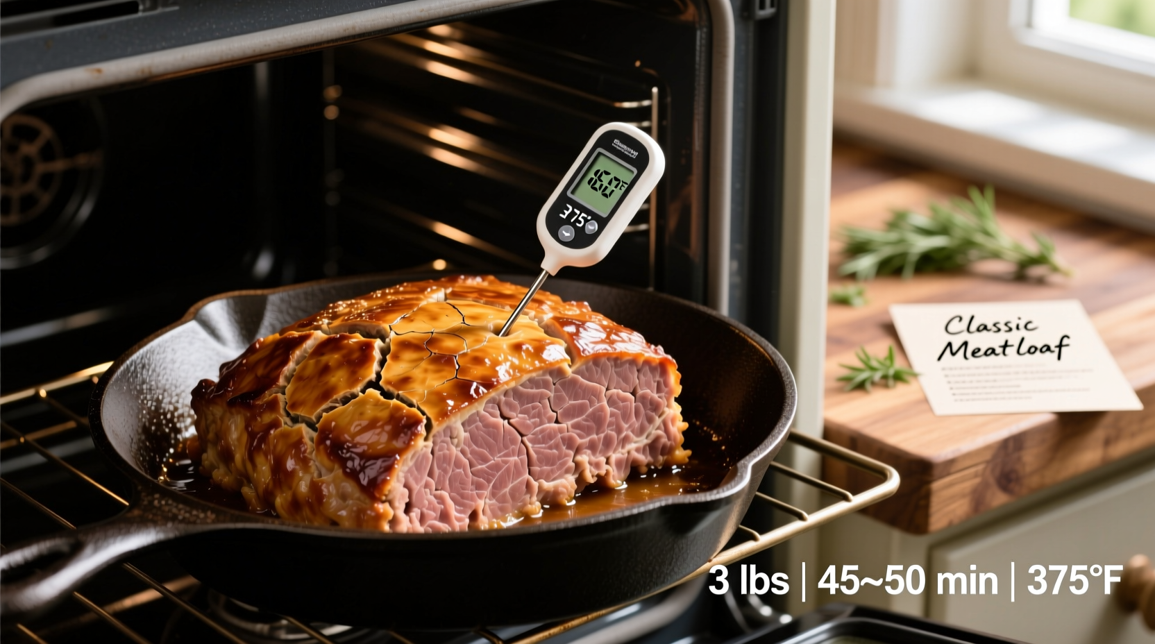 3 lb Meatloaf at 350°F: Perfect Cooking Time Revealed