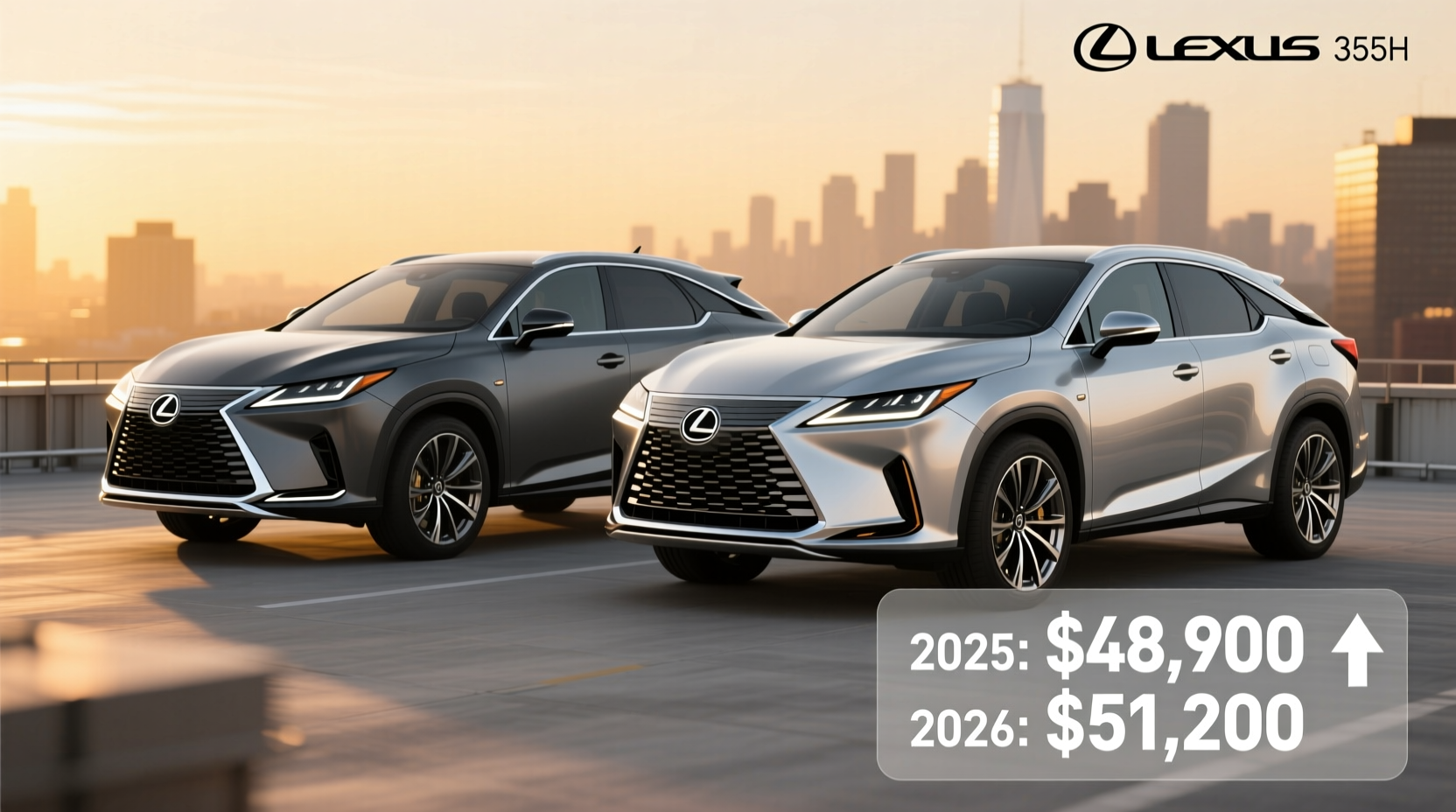 What Is Price Difference Between 2025 And 2026 Rx350h Car