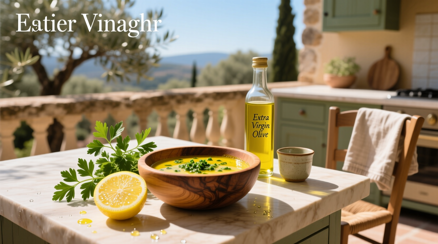 How to Make Lemon Salad Dressing with Parsley Vinaigrette