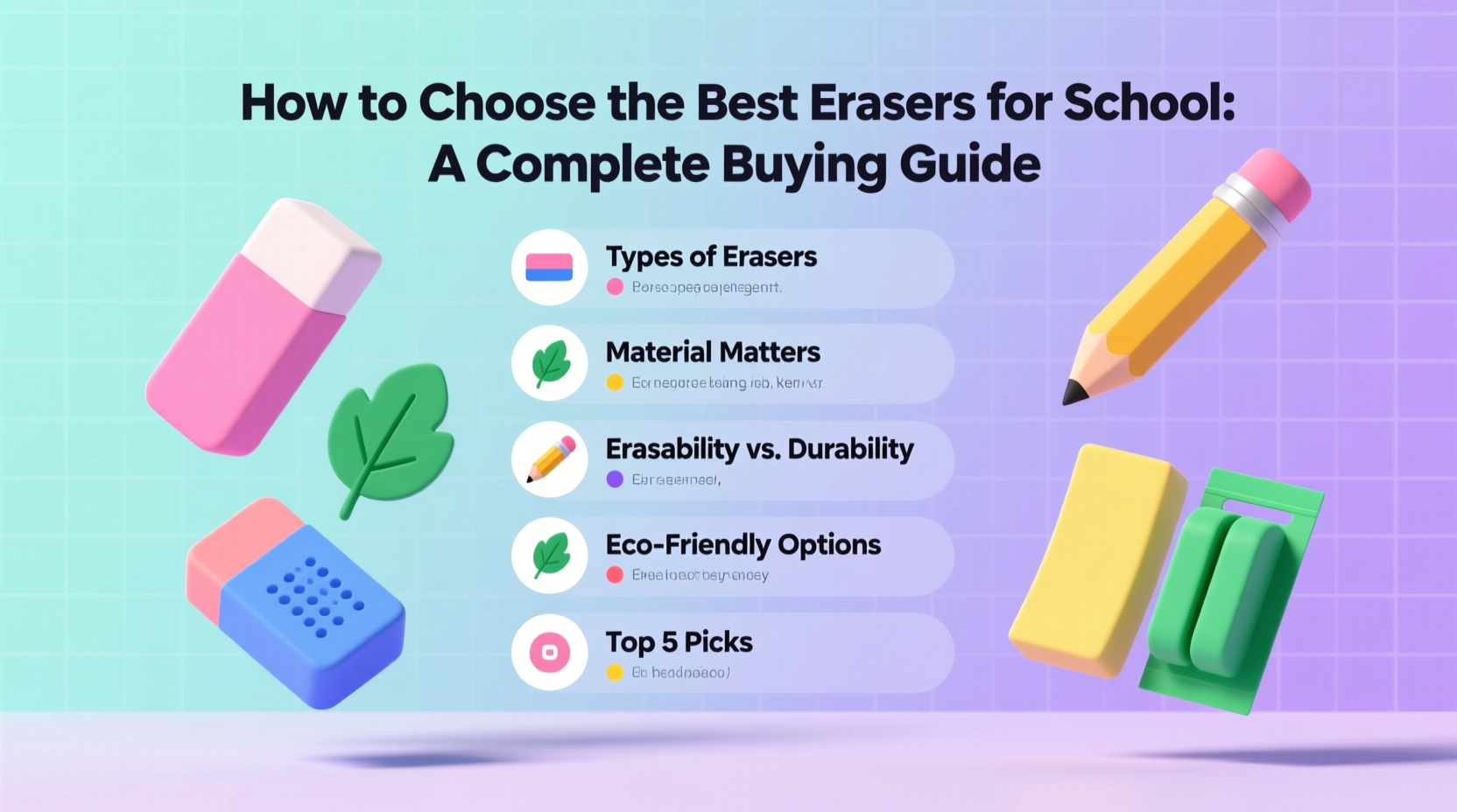 How to Choose the Best Erasers for School: A Complete Buying Guide