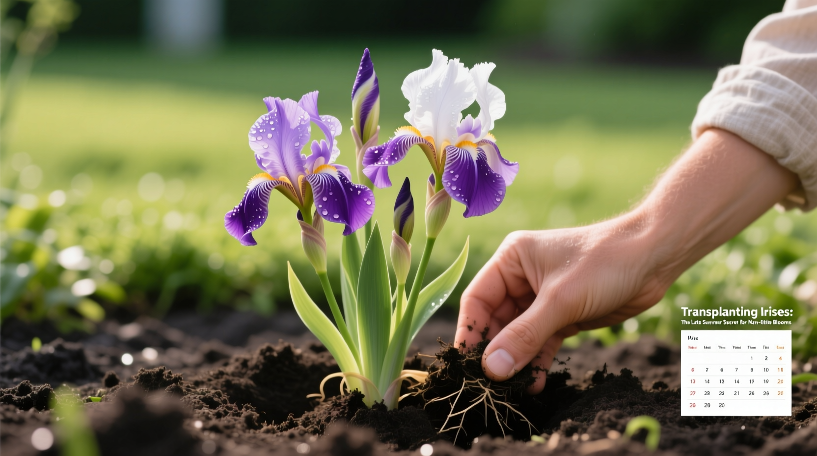 Transplanting Irises: The Late Summer Secret for Non-Stop Blooms