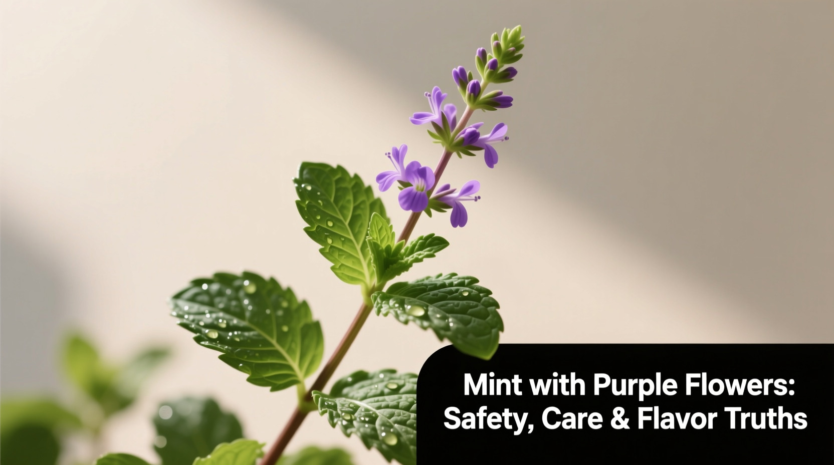 Mint with Purple Flowers: Safety, Care & Flavor Truths