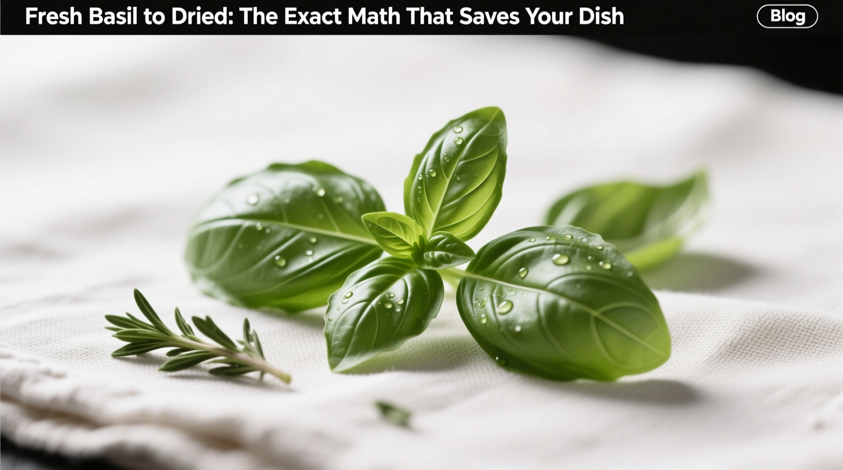 Fresh Basil to Dried: The Exact Math That Saves Your Dish