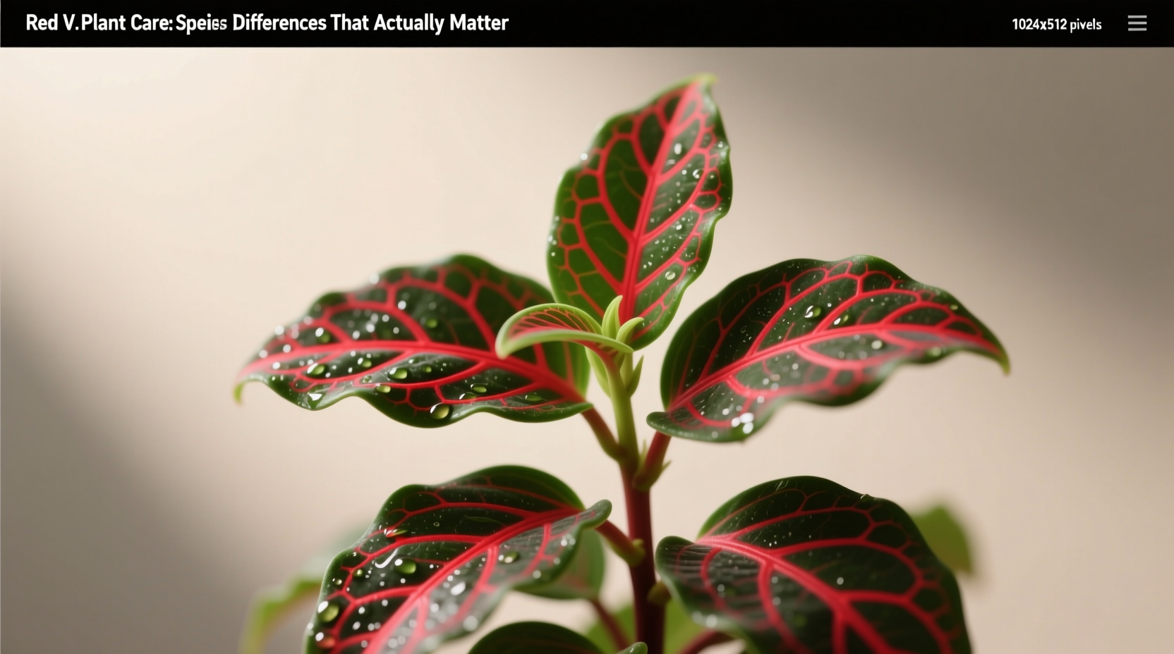 Red Vein Plant Care: Species Differences That Actually Matter