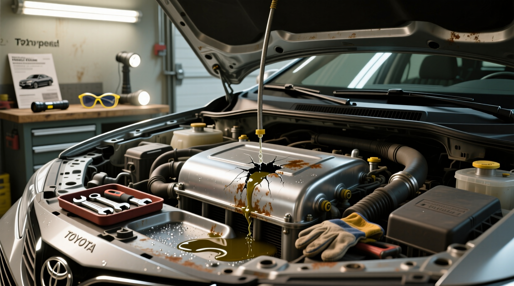 toyota camry radiator tank,Why is my Toyota Camry leaking coolant ...