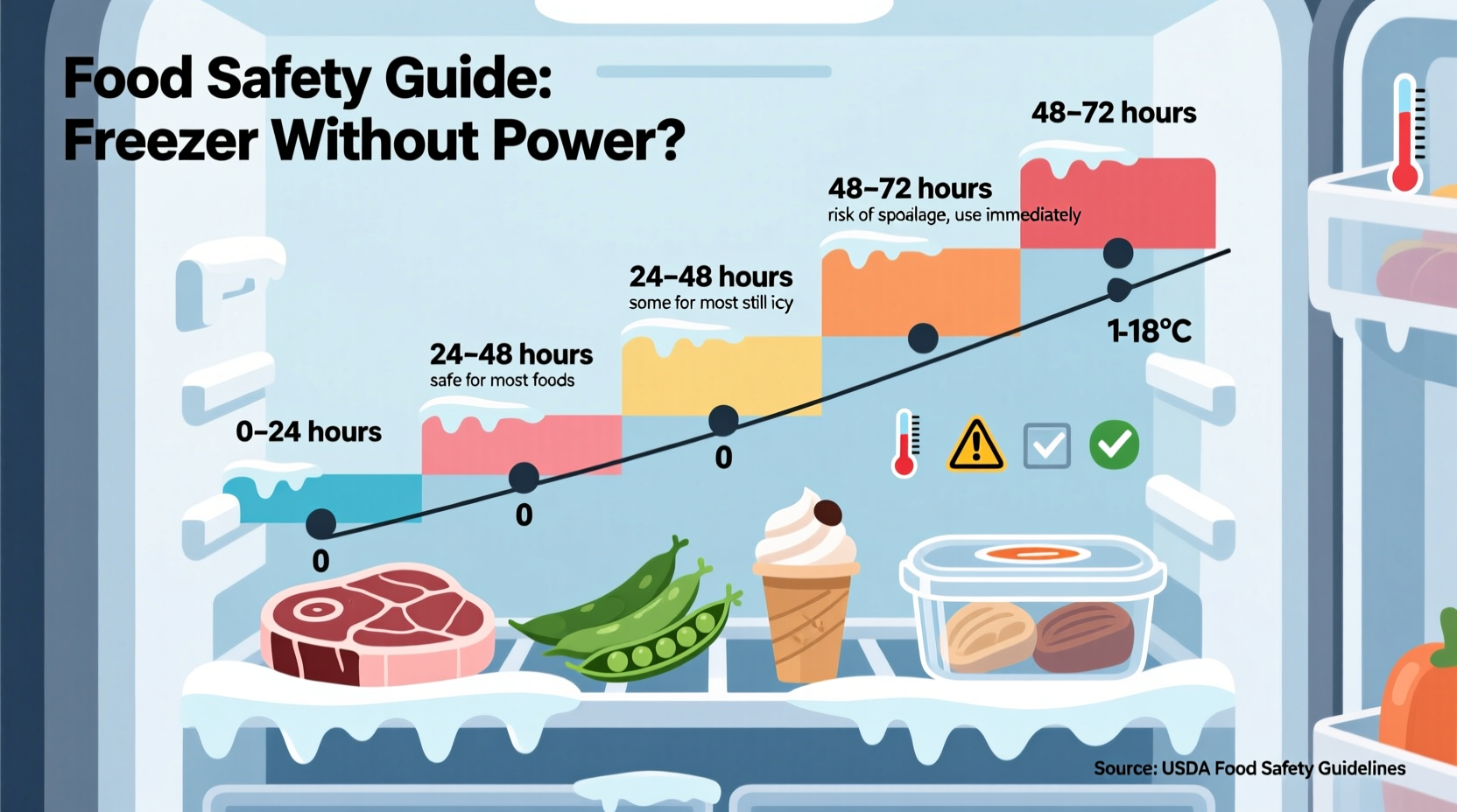 Freezer Food Safety During Power Outage: Exact Timeframes
