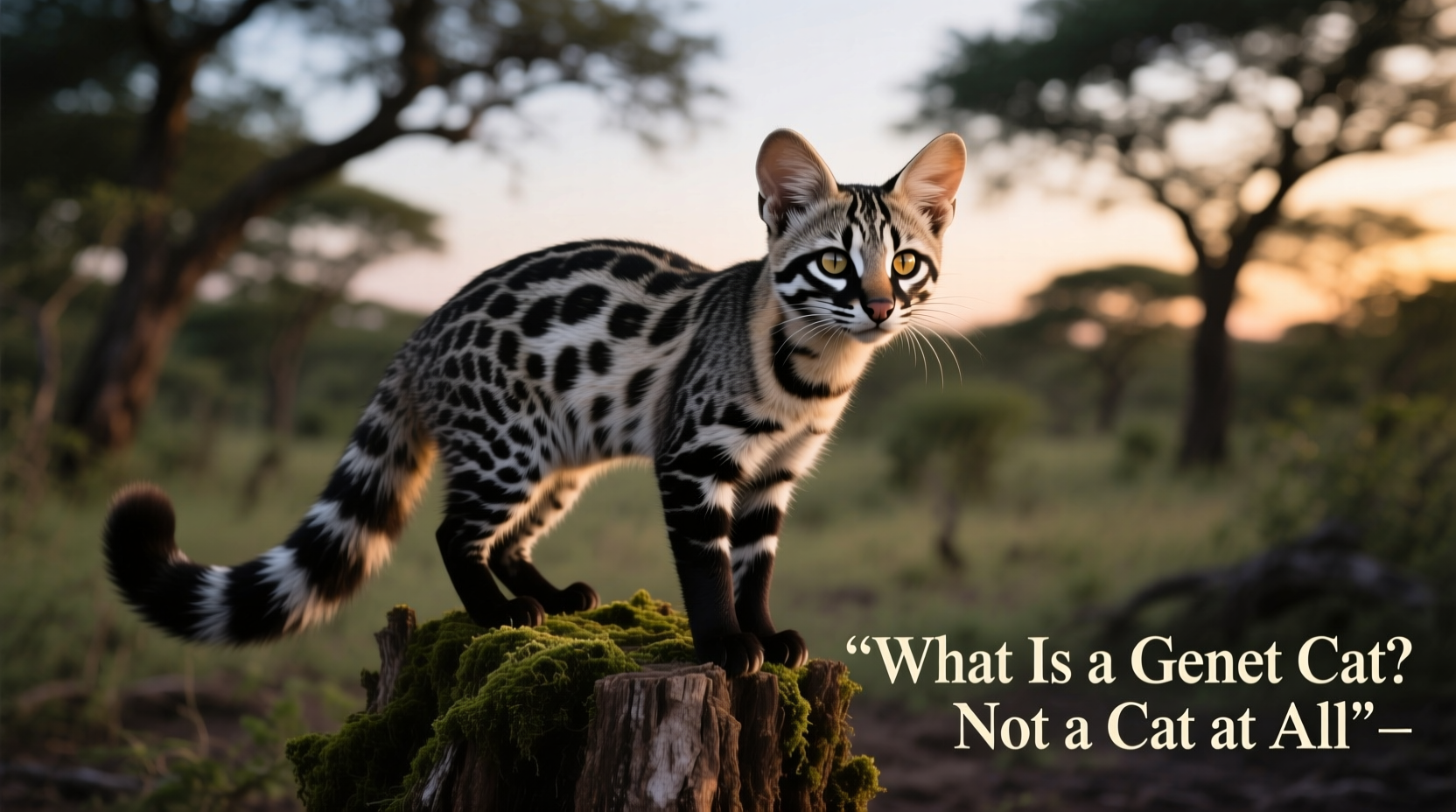What Is a Genet Cat? Not a Cat at All