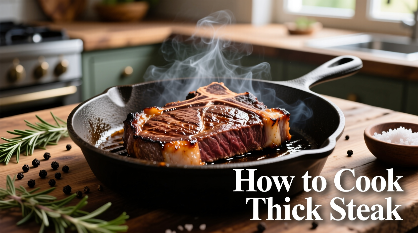 Perfect Thick Steak: Restaurant Results at Home