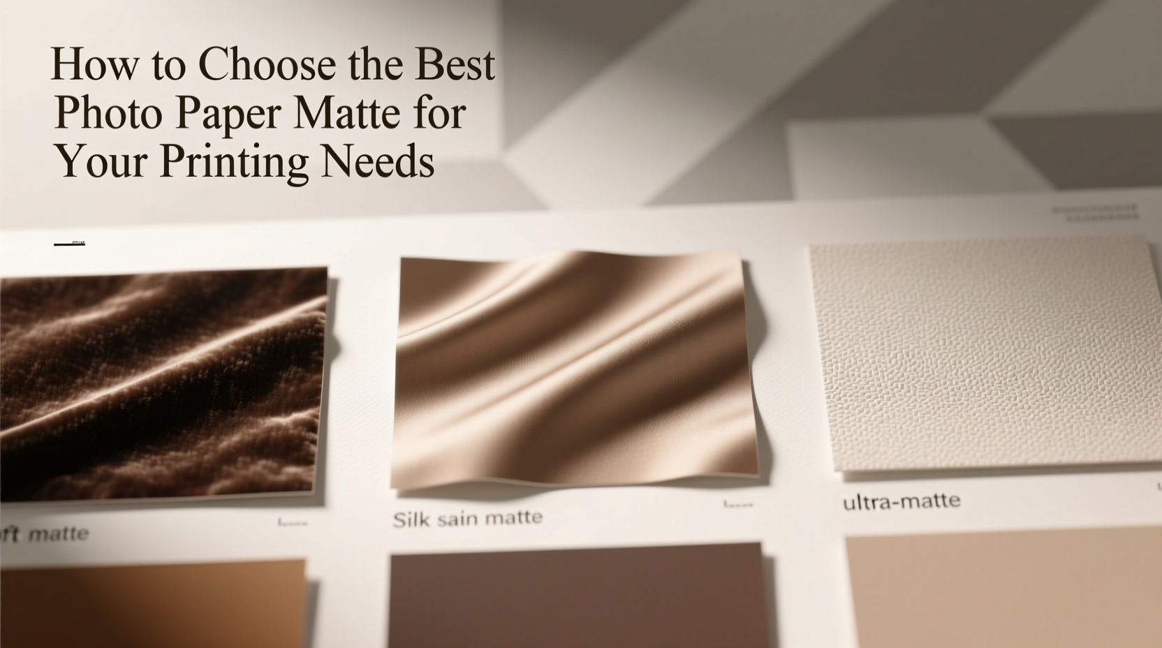 How to Choose the Best Photo Paper Matte for Your Printing Needs
