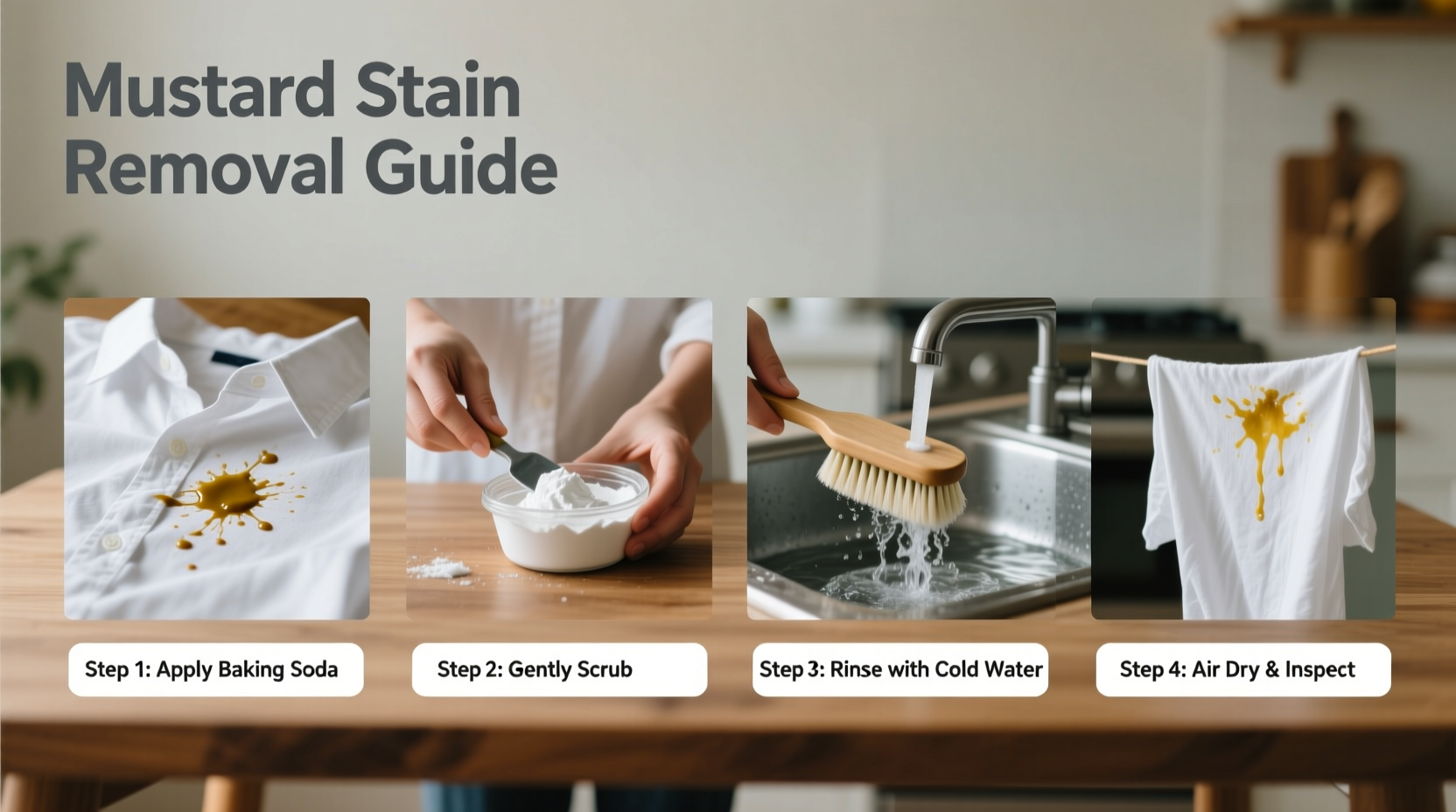 Remove Mustard Stains: Effective Step-by-Step Guide