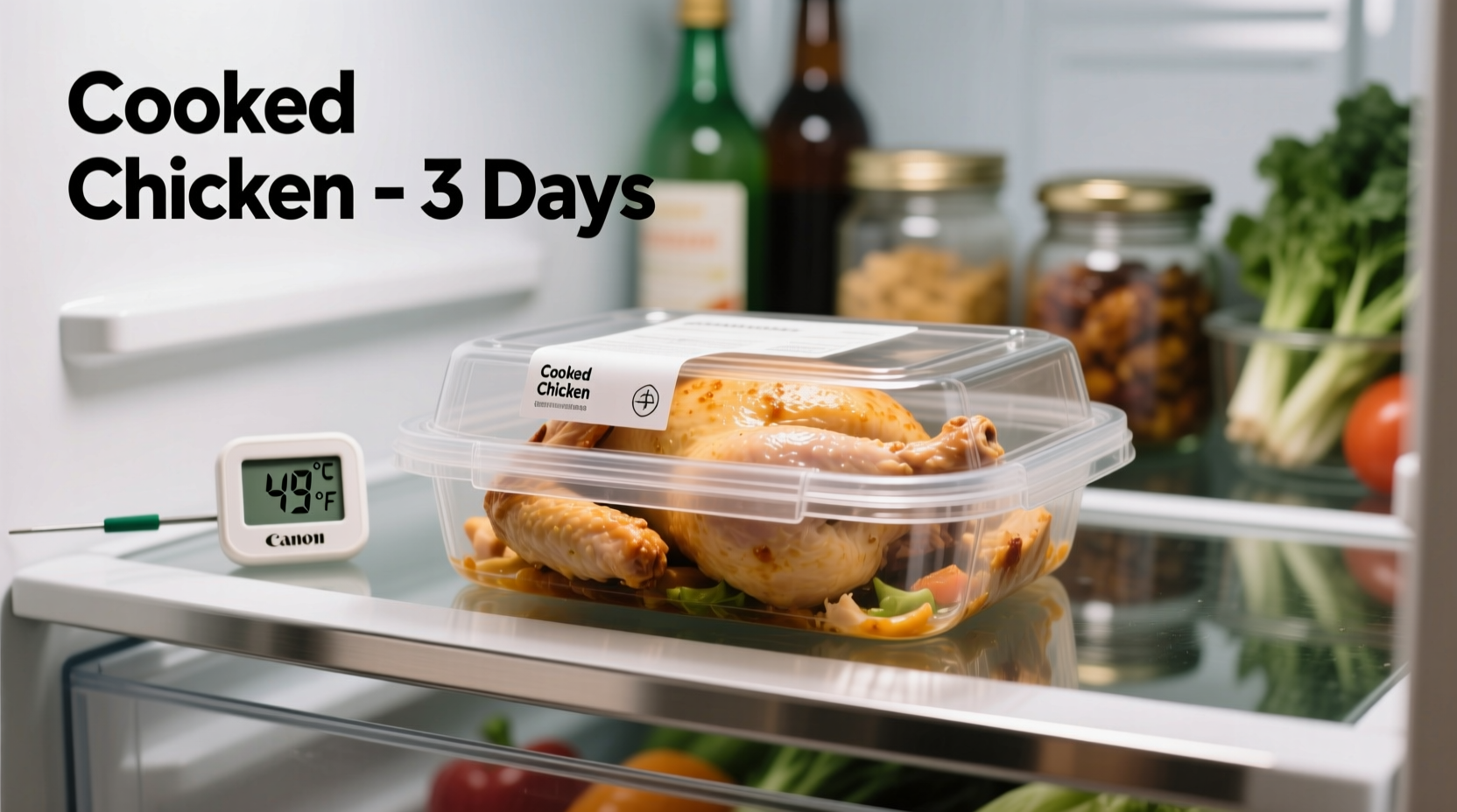 How Long Is Cooked Chicken Good in the Fridge: 3-4 Days