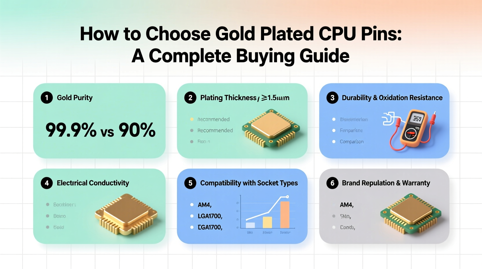 How to Choose Gold Plated CPU Pins: A Complete Buying Guide