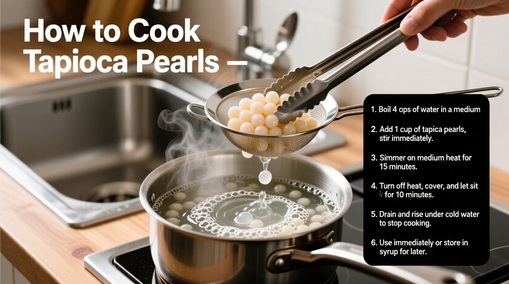 Perfect Tapioca Pearls: Foolproof Cooking Method