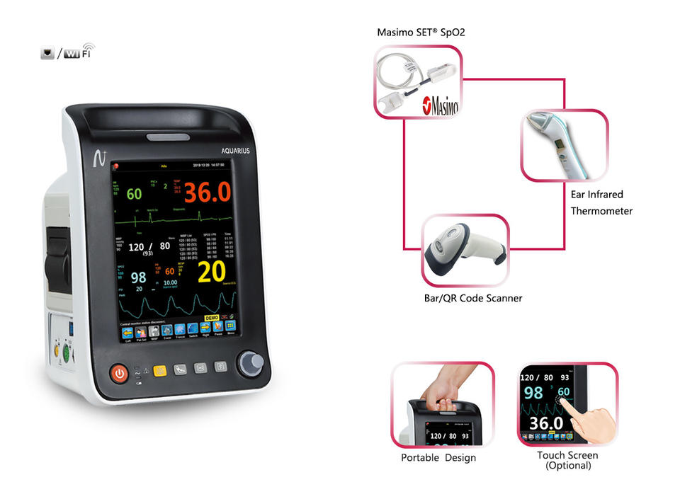 Northern Meditec Veterinary Aquarius Vet Vital Signs Monitor for Animal ...
