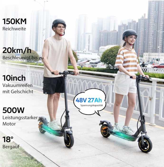 EV10S MAX ABE Adult Foldable Electric Scooter - 80-150KM Range