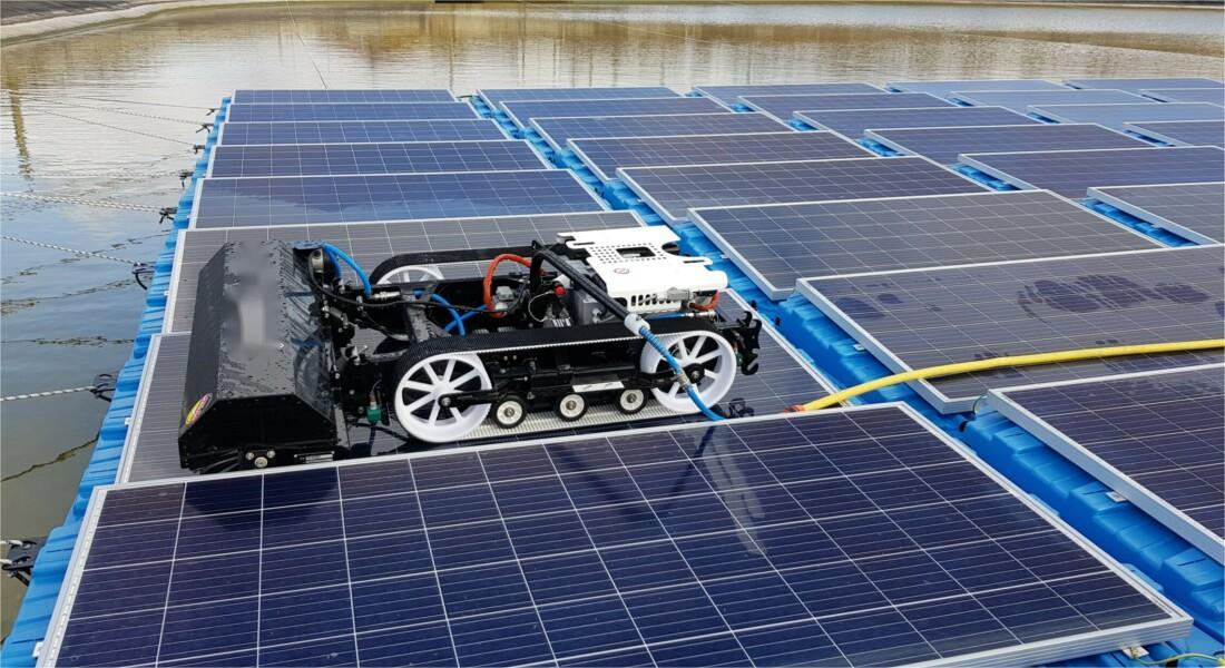 Autonomous Solar Panel Cleaning Robot Increases Solar Panel Efficiency ...
