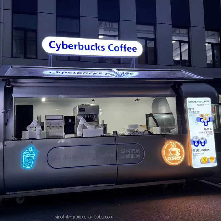 Coffee Bubble Tea Ice Cream Vending Machine Truck Barista Coffee Kiosk ...