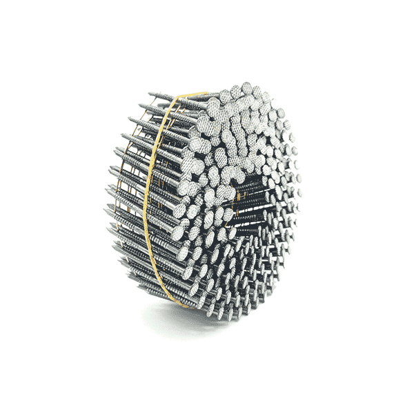 Hi-load Jumbo Wire Coil Nails 2-1/4''x0.099'' Screw Shank 3000p ...