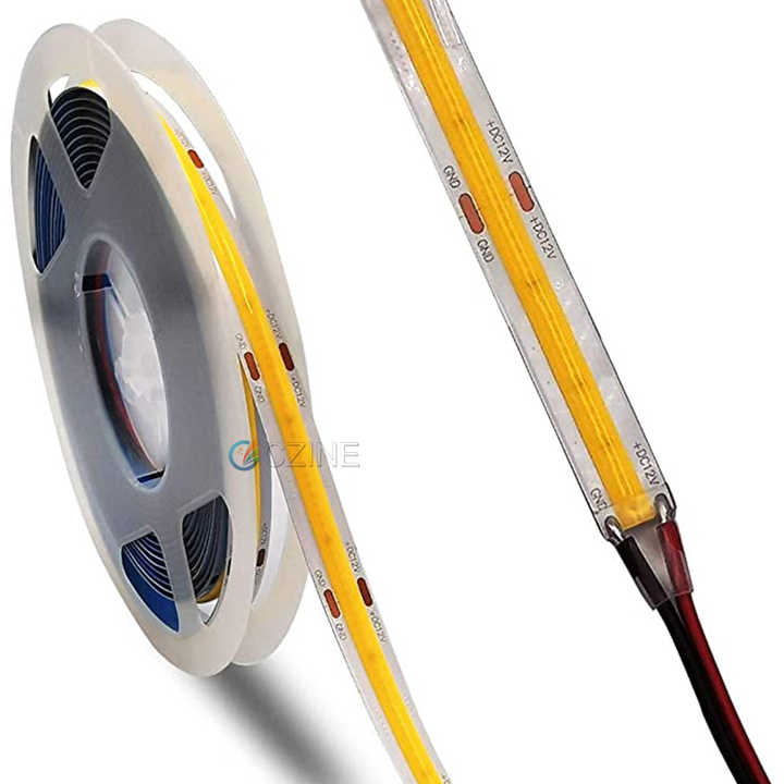 Slim 5mm COB LED Stripe - 384leds/m Soft Flexible Lights