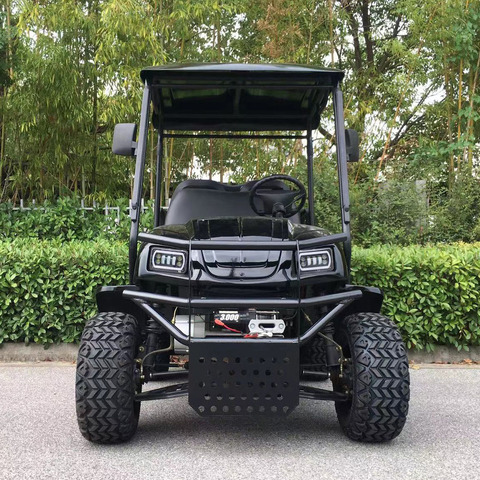 6 seats lifted golf carts electric with touch screen blue booth ...