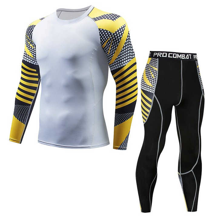 Best Quality Men's Gym Fitness Compression Sports Clothes Running ...