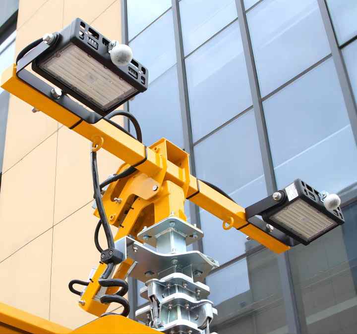 P0517 Premium Quality Construction Site Lighting Tower Electric Lifting ...