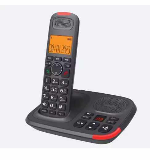 digital DECT cordless phone with big button and answering machine (TAM ...