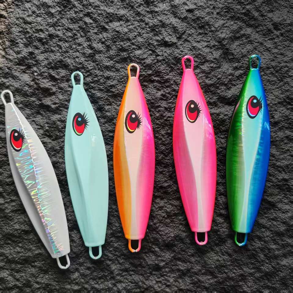 80g 100g 150g 200g 250g 300g Lead Alloy Metal Jig Jigging Lure Fish ...