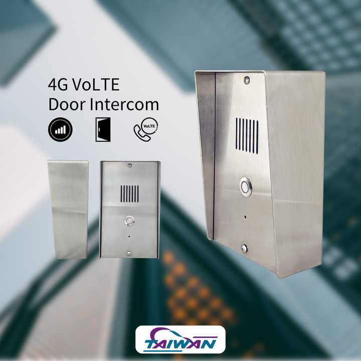4G VoLTE Wireless audio intercom with access control video intercom ...