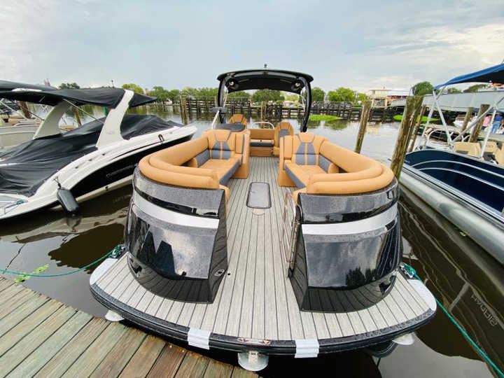 Ecocampor 2022 Fiberglass Party Pontoon Boat Tritoon Luxury Pontoon ...