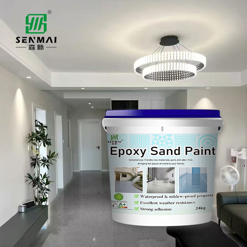 Indoor Epoxy Colored Sand Marble Floor Coating, Environmentally ...