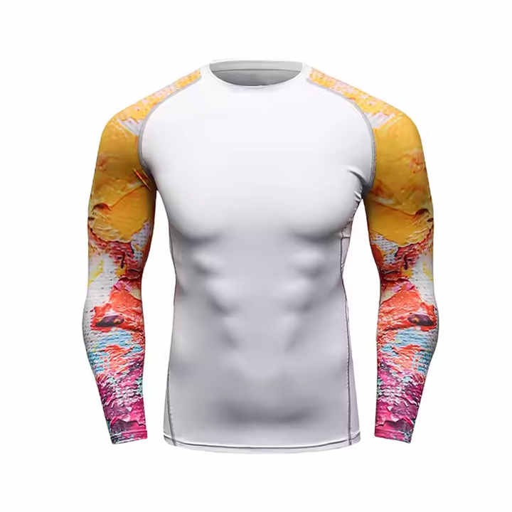 Best Selling Lightweight Men's Workout Rash Guard Breathable Spandex ...