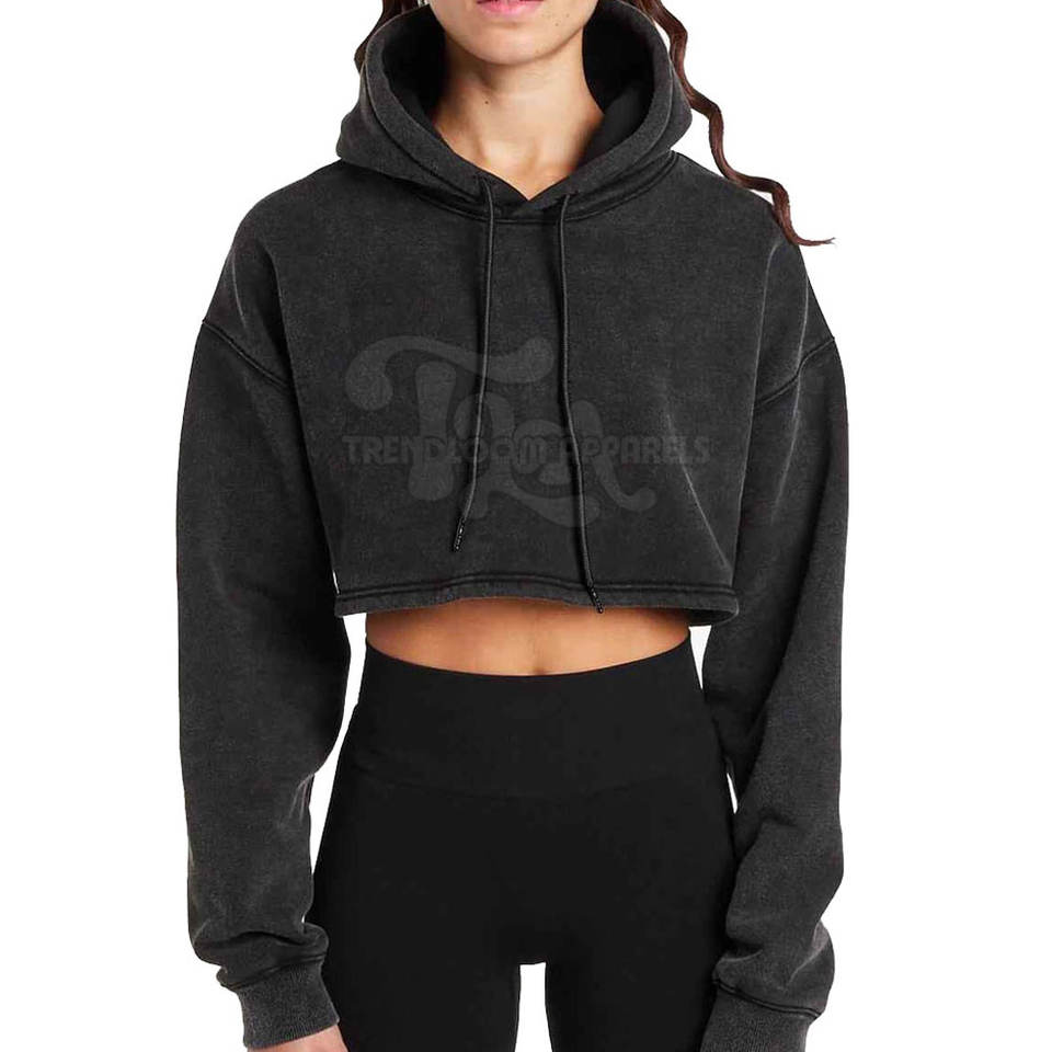 Streetwear Hot Sale Women Crop Top Hoodies Made In High Quality ...