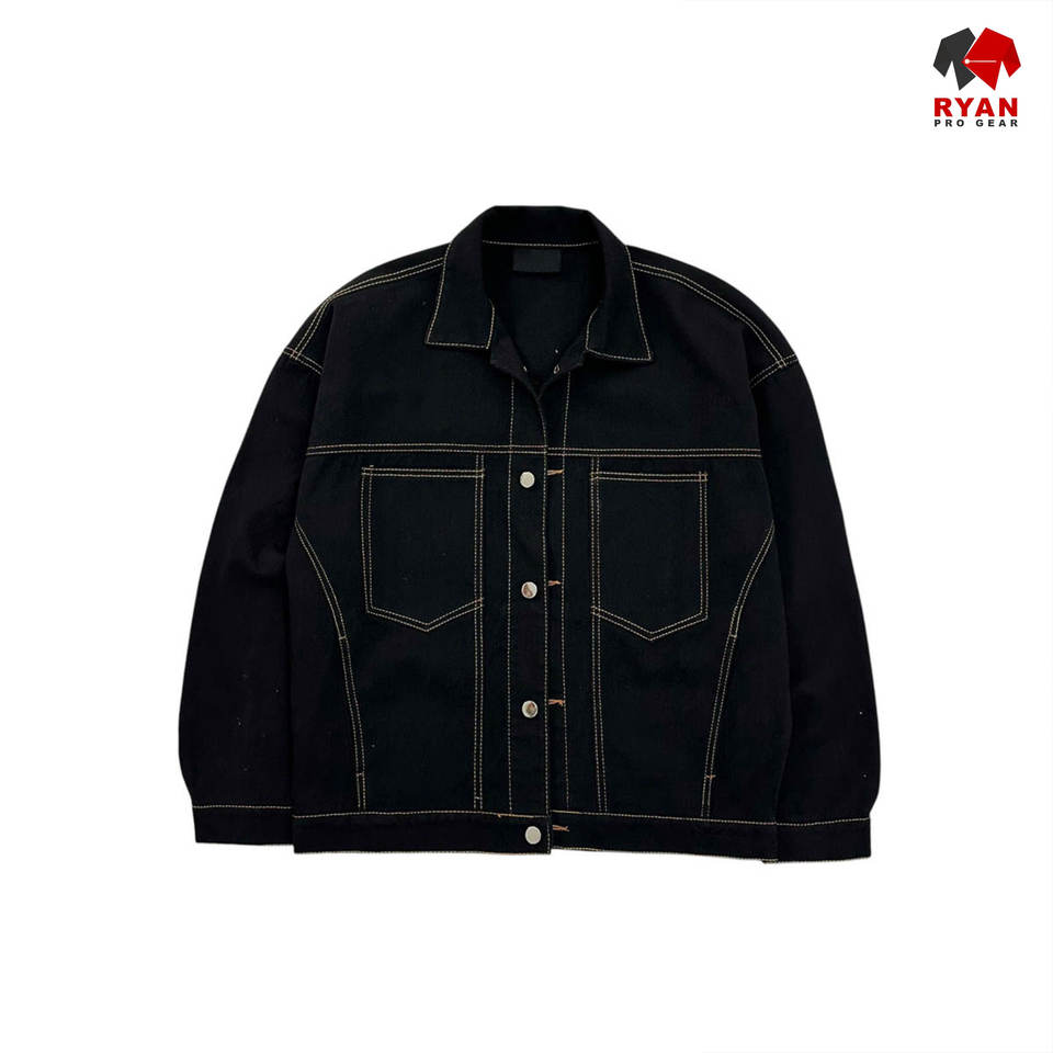 Ryan Pro Gear Customized Men's Denim Jacket Comfortable Custom Logo ...