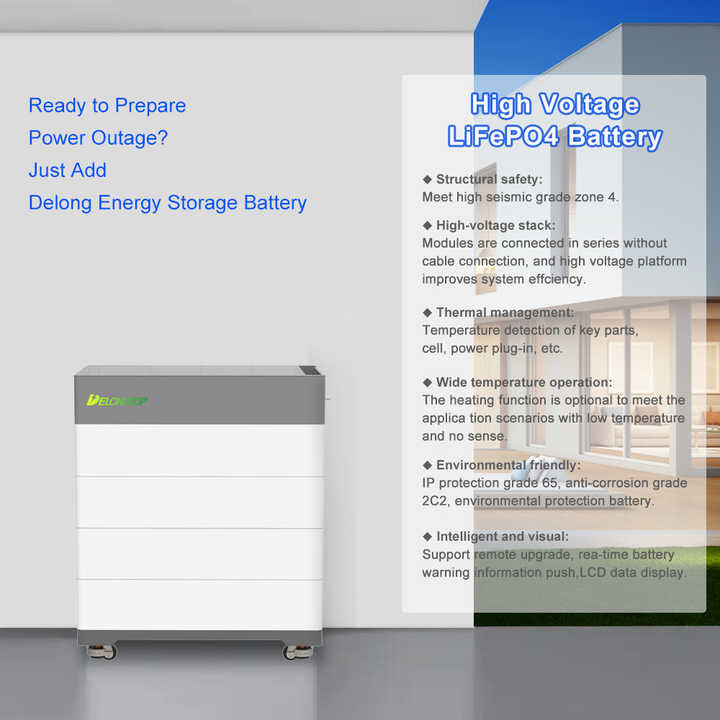 High Voltage Lifepo4 Battery - 200V to 600V for Energy Storage