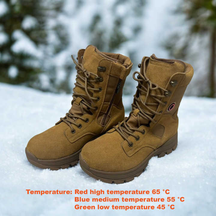 Winter Outdoor Rechargeable 5V Battery Heated Boots Electrically Heated ...