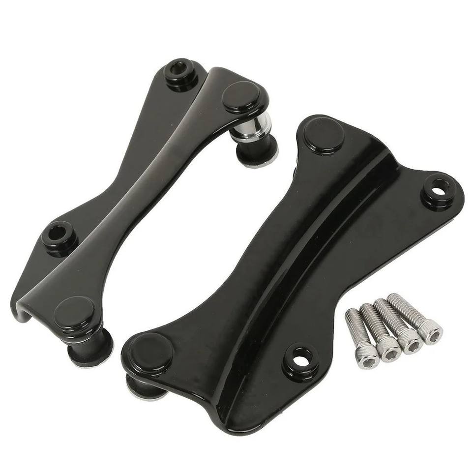 Vivid Black 4 Point Docking Hardware Kit Fit for Harley Touring Street ...