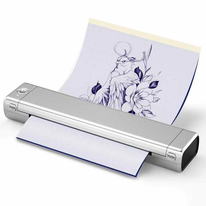 Profession Thermal Copier Printer M08f Wireless Tattoo Transfer Machine ...