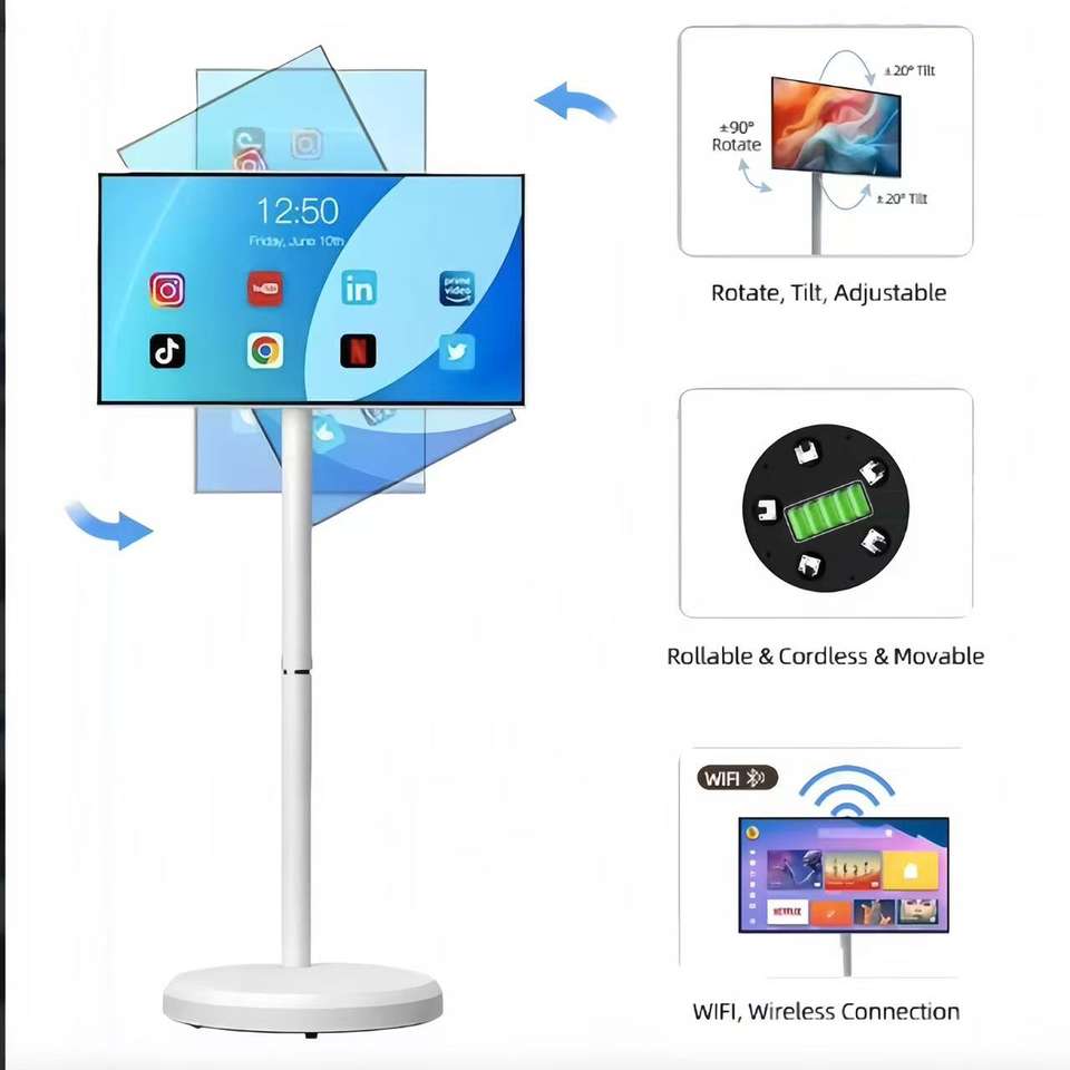 Scrollable Smart Touchscreen Android 13 LED Backlight 27/32 Inch ...