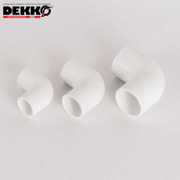 DEKKO Electrical PVC Pipe Fitting - Durable 90 Degree Bend