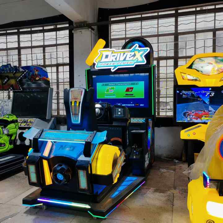 Drive Power Plus Speed Arcade Car Racing Simulator Game Machine Coin ...