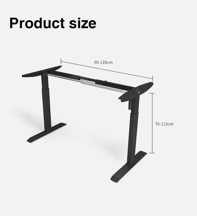 Motorized Electric Table Standing Desk Electric Adjustable Table Height ...