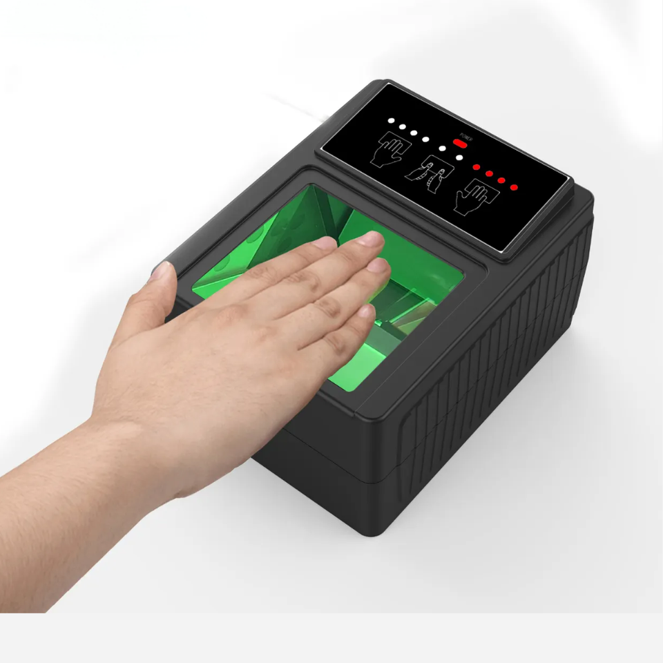 USB Biometric Fingerprint Scanner Ten Finger Capture Device High ...