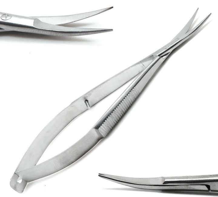 High QualityMicro Curved Straight Eye Scissor 4.5" Castroviejo Surgery ...