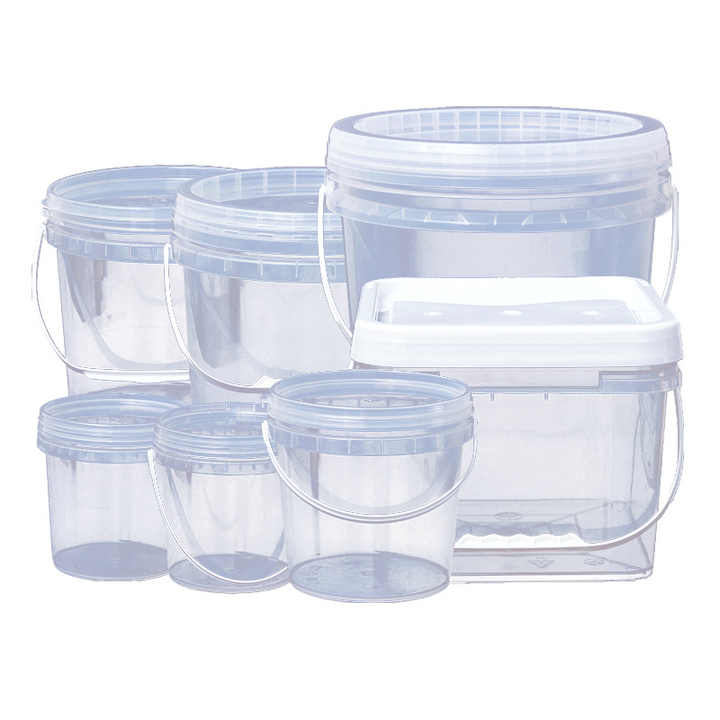 Custom 5L Clear Square Transparent Packaging - Food Grade PP
